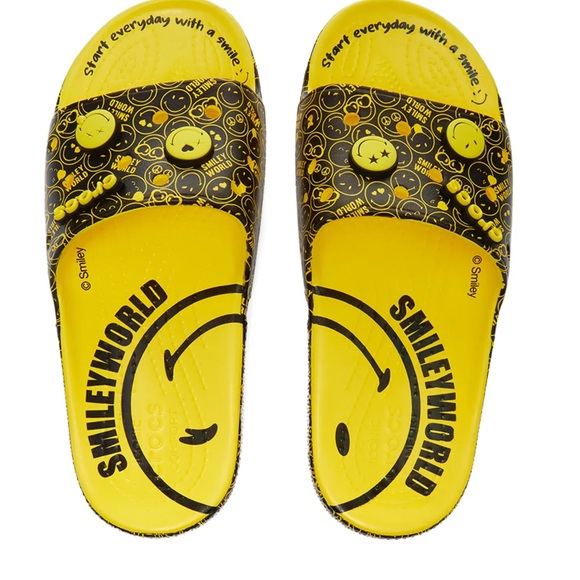 CROCS | Shoes | Crocs Classic Smiley Slide | Poshmark
